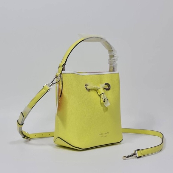 kate spade | Bags | Eva Leather Small Bucket Crossbody Top Handle ...
